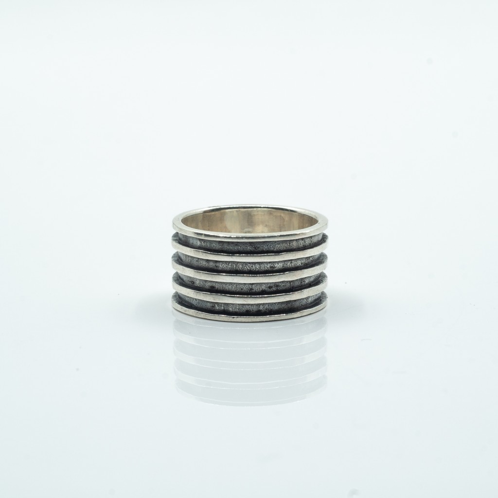 Verigheta lata dungi negre Argint - ArielSilver- Ariel Silver