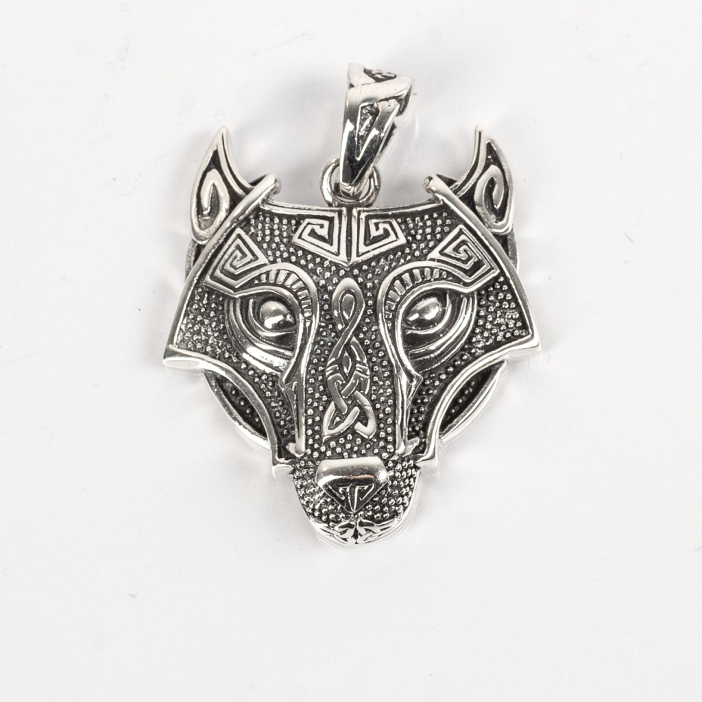 Pandantiv cap de lup viking Argint - ArielSilver- Ariel Silver