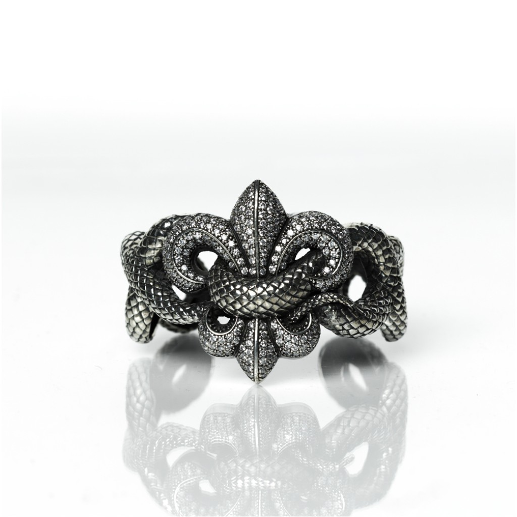 Bratara sarpe Fleur de Lys Argint - ArielSilver- Ariel Silver