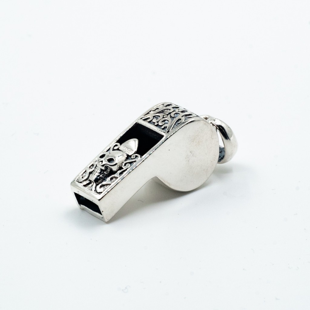 Pandantiv fluier craniu broderie Argint - ArielSilver- Ariel Silver