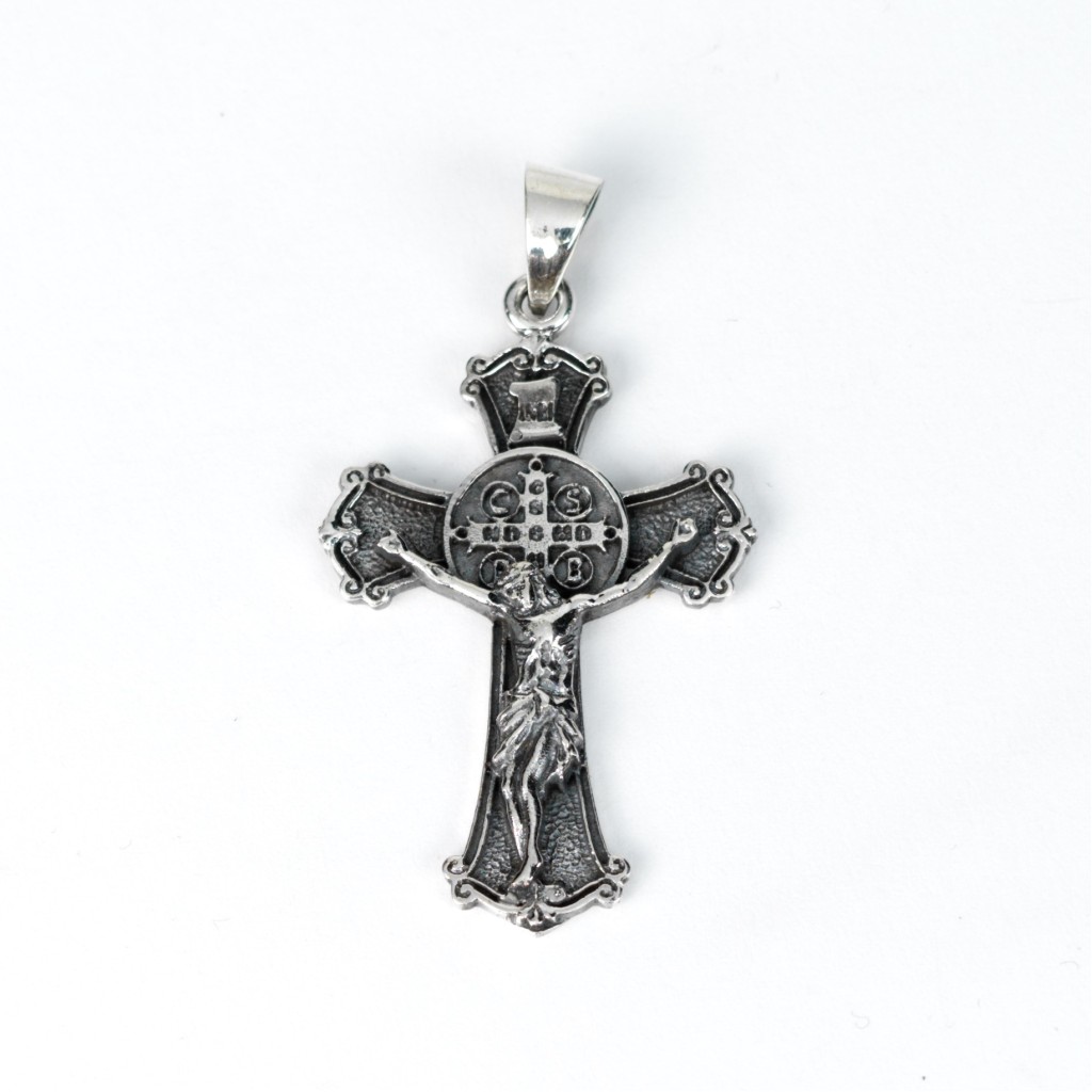 Pandantiv cruce Isus rastignit Argint - ArielSilver- Ariel Silver