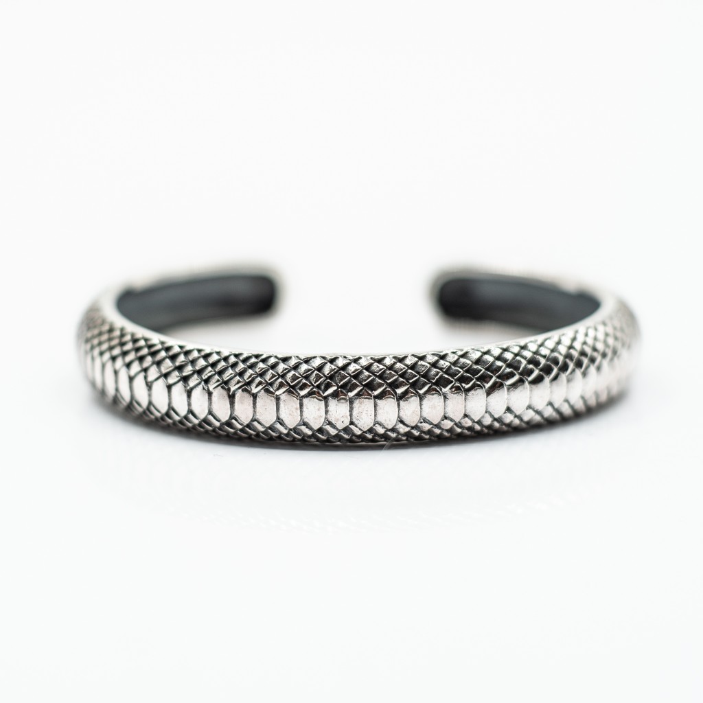 Bratara fixa piele de sarpe Argint - ArielSilver- Ariel Silver